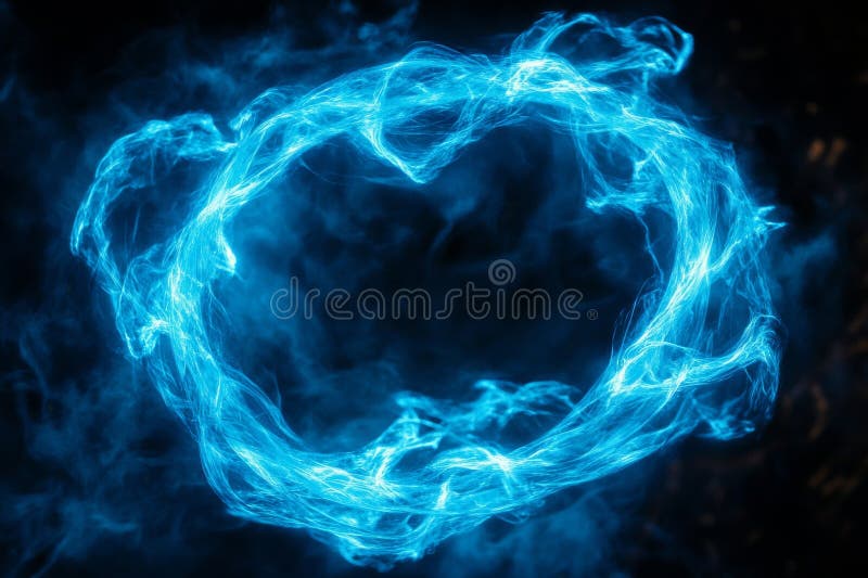 A Modern, Futuristic Scene with a Blue Abstract Explosion or Shock Wave ...