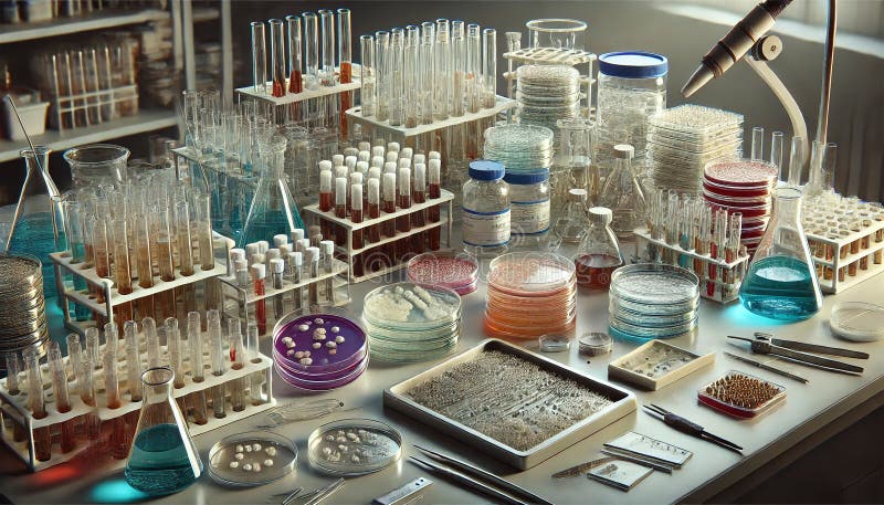 A Modern, Futuristic Scientific Laboratory Interior Featuring Advanced ...