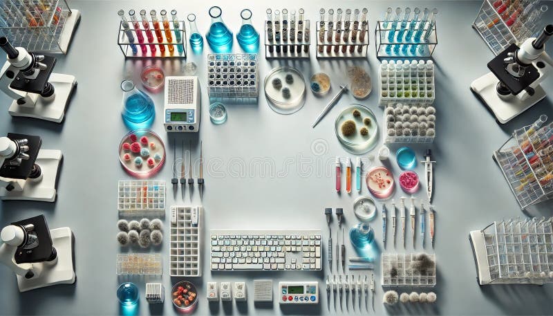 A Modern, Futuristic Scientific Laboratory Interior Featuring Advanced ...