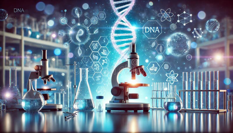 A Modern, Futuristic Scientific Laboratory Interior Featuring Advanced ...