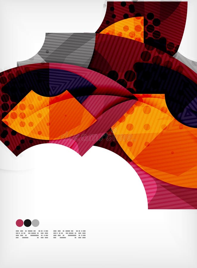 Modern Futuristic Techno Abstract Composition Stock Vector ...