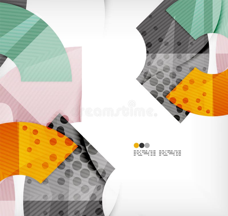 Modern Futuristic Techno Abstract Composition Stock Vector ...