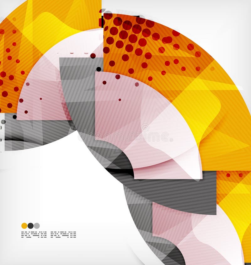 Modern Futuristic Techno Abstract Composition Stock Vector ...