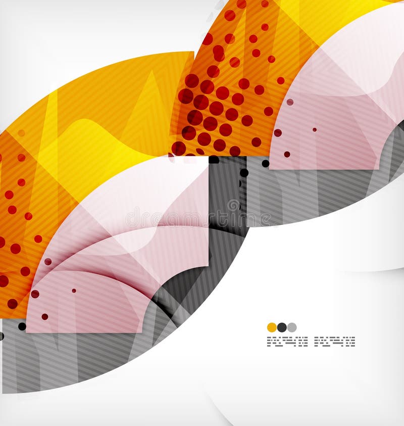 Modern Futuristic Techno Abstract Composition Stock Vector ...