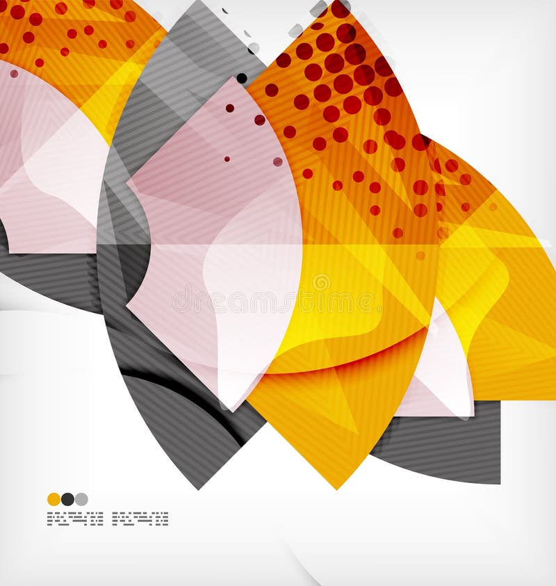 Modern Futuristic Techno Abstract Composition Stock Vector ...