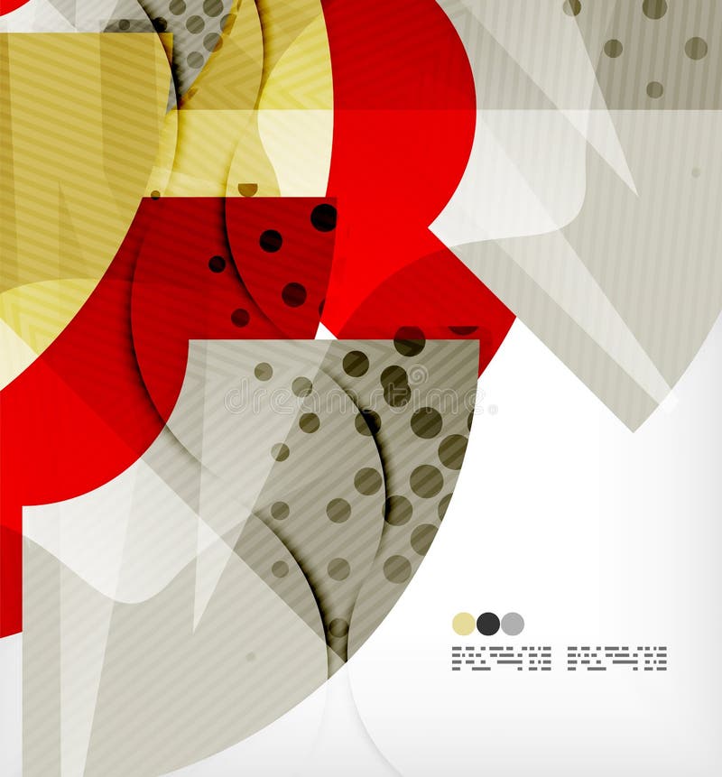 Modern Futuristic Techno Abstract Composition Stock Vector ...