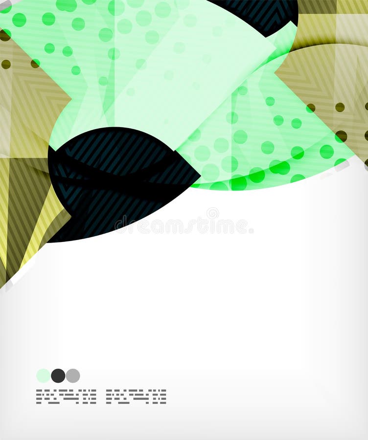 Modern Futuristic Techno Abstract Composition Stock Vector ...