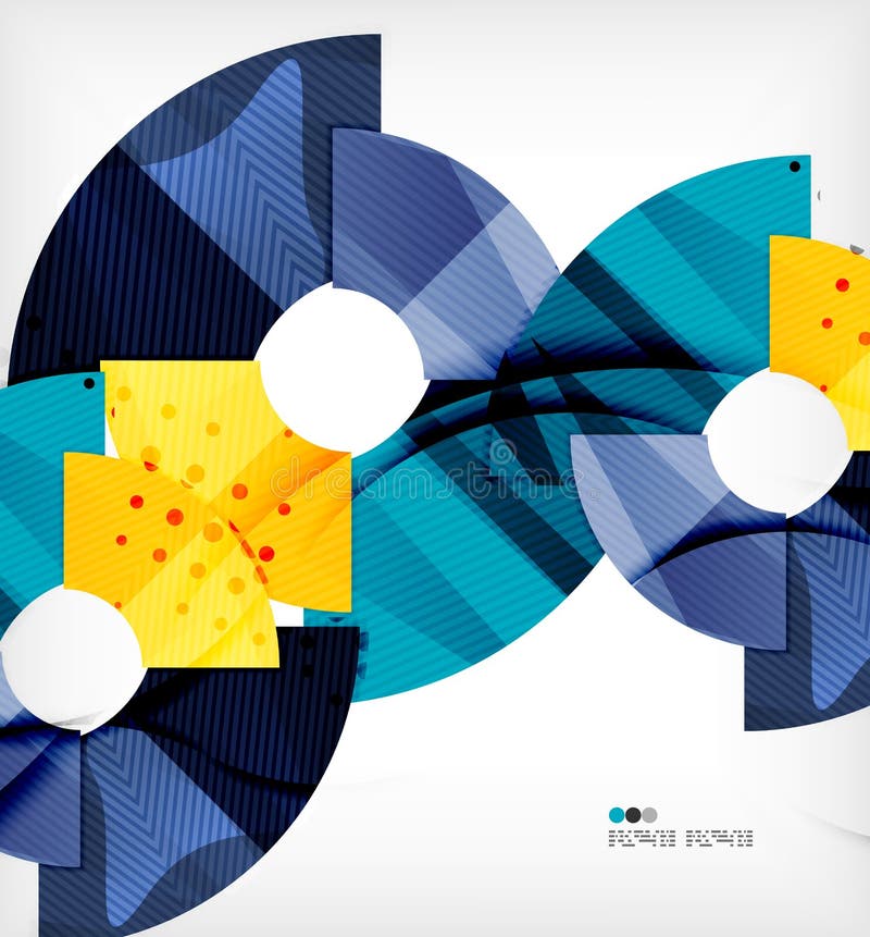 Modern Futuristic Techno Abstract Composition Stock Vector ...