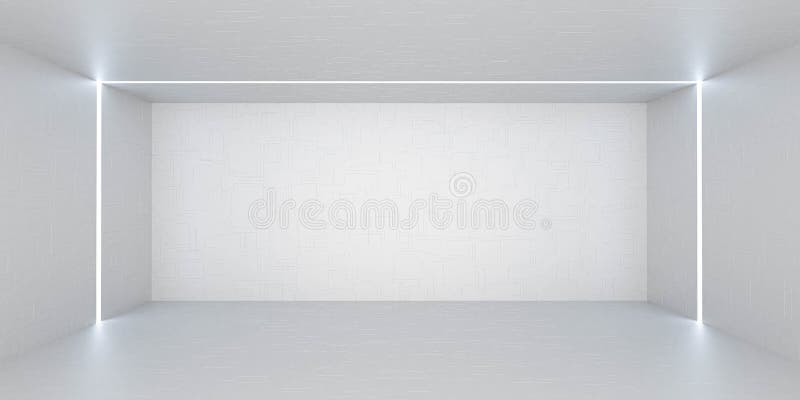 Modern Futuristic Technology White Wall Background Backdrop Cubic ...