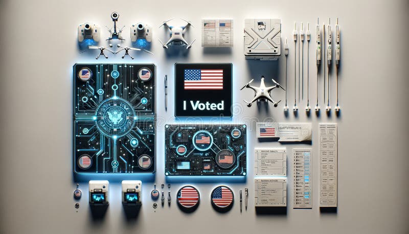 Futuristic Voting Interface Concept with Advanced Technology Stock ...