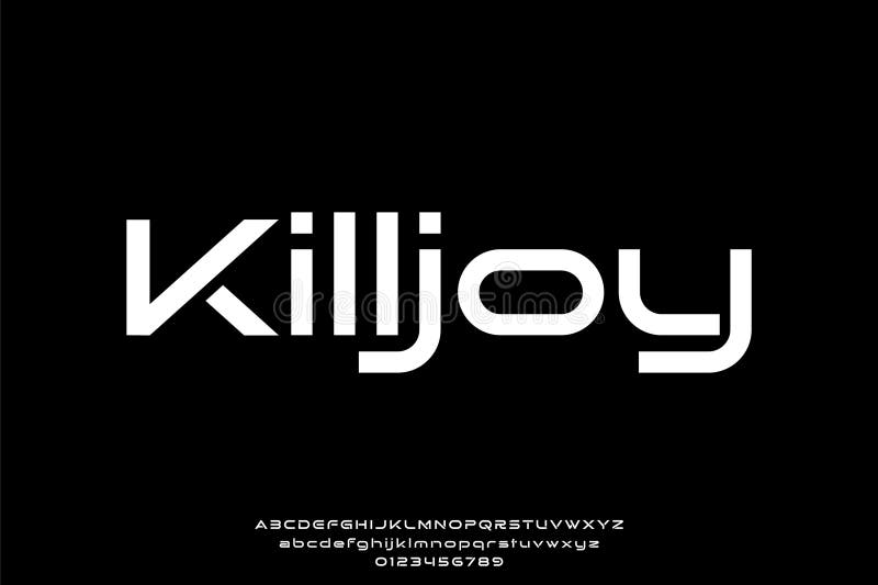 Modern Futuristic Wide Alphabet Display Font Vector Illustration Stock ... Modern Futuristic Wide Alphabet Display Font Vector Illustration Stock ...