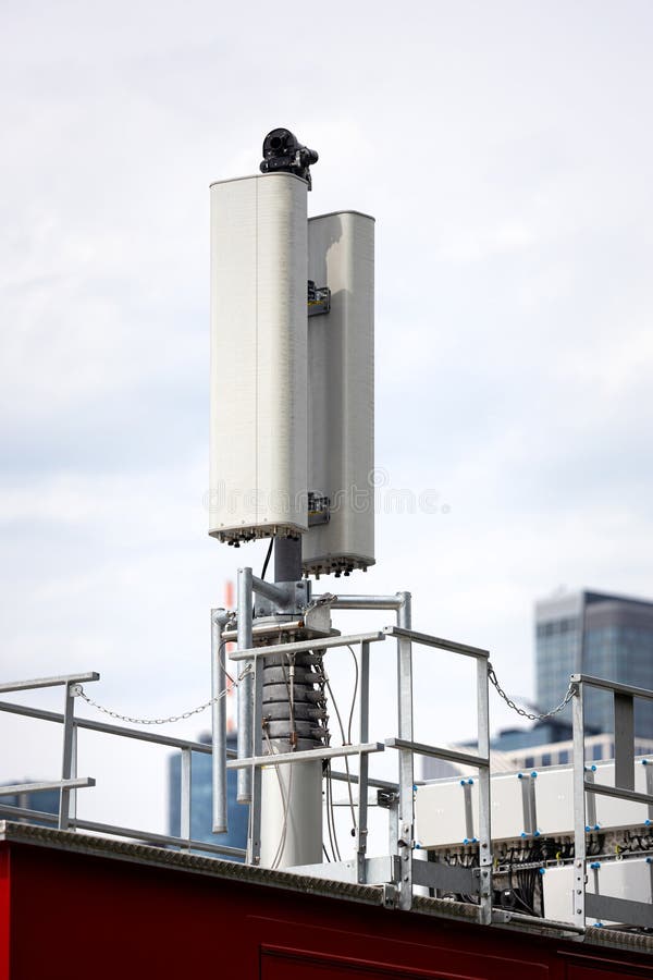 Modern 5 G Antenna Outdoors Stock Photo - Image of radio, wireless ...