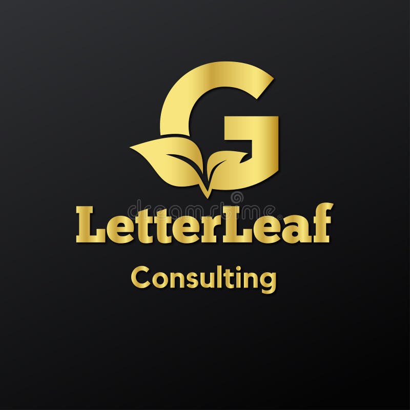 Modern G Letter Leaf logo stock vector. Illustration of leaf - 261797879