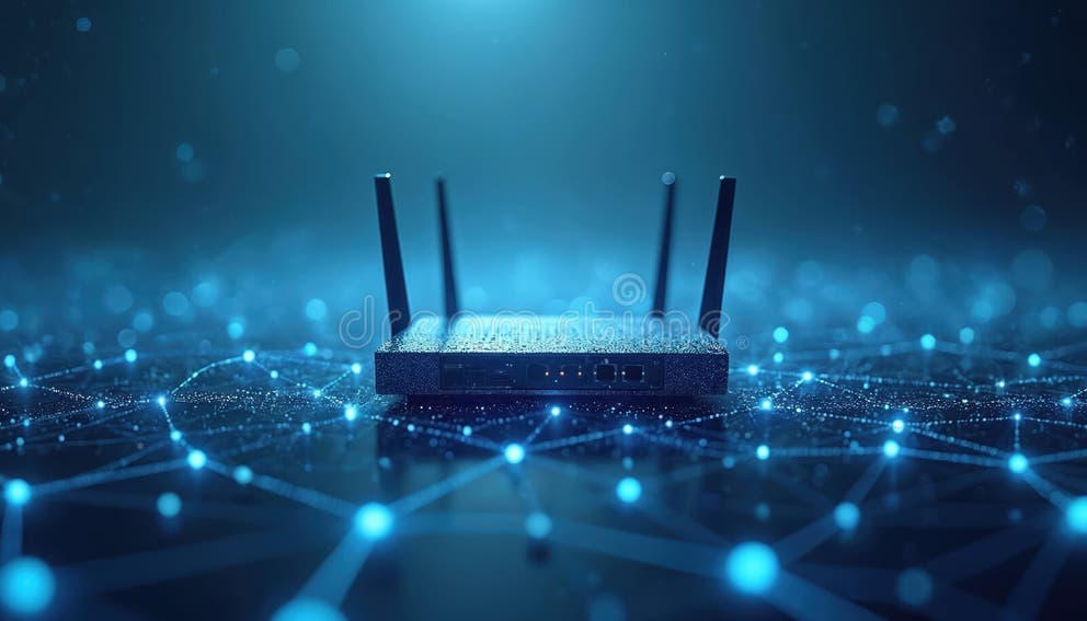 Modern 5G Router with High-speed Internet Connectivity. Wireless Data ...