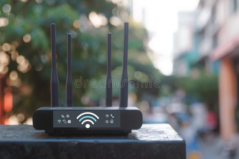 A Modern 5G Router Providing Highspeed Wireless Internet Connection in ...