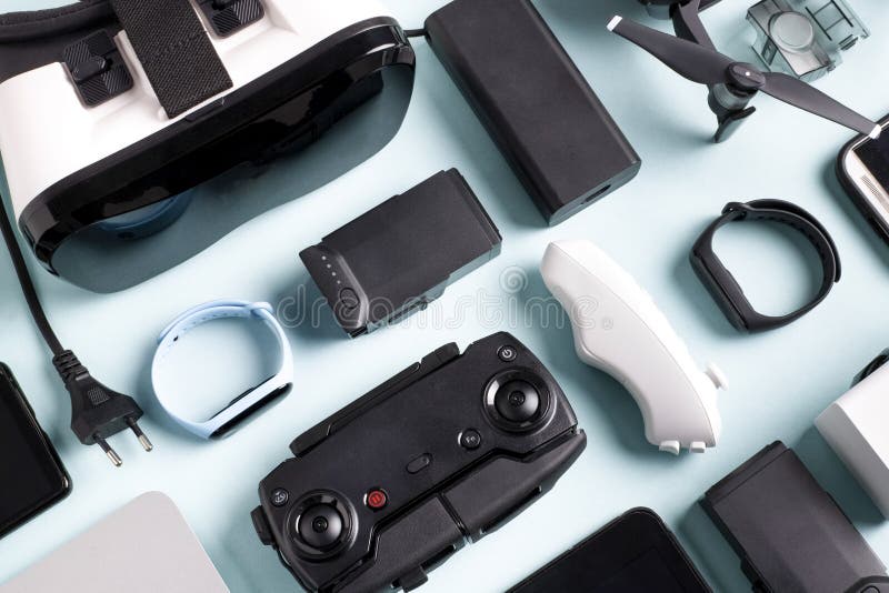 Gadgets background stock photo. Image of gadget, glass - 149640650