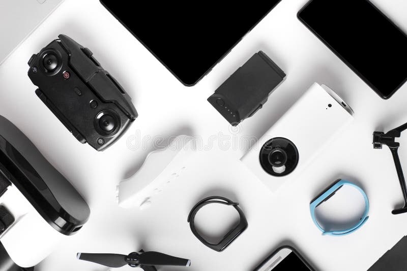 Gadgets background stock photo. Image of gadget, glass - 149640650