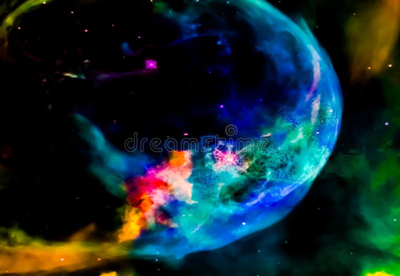 Modern Galaxy Moon Art Trippy Psychedelica Stock Photo - Image of star ...