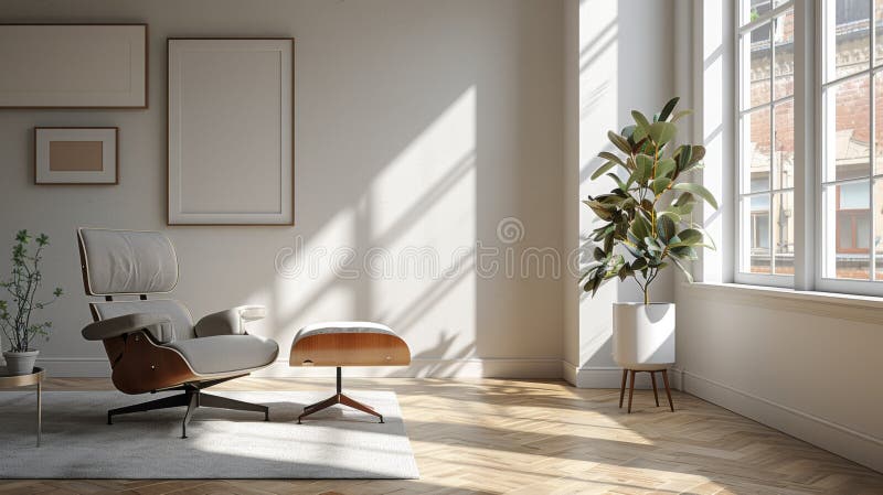 Modern Gallery Wall, on the Wall, a Collection of Silver Rectangular ...