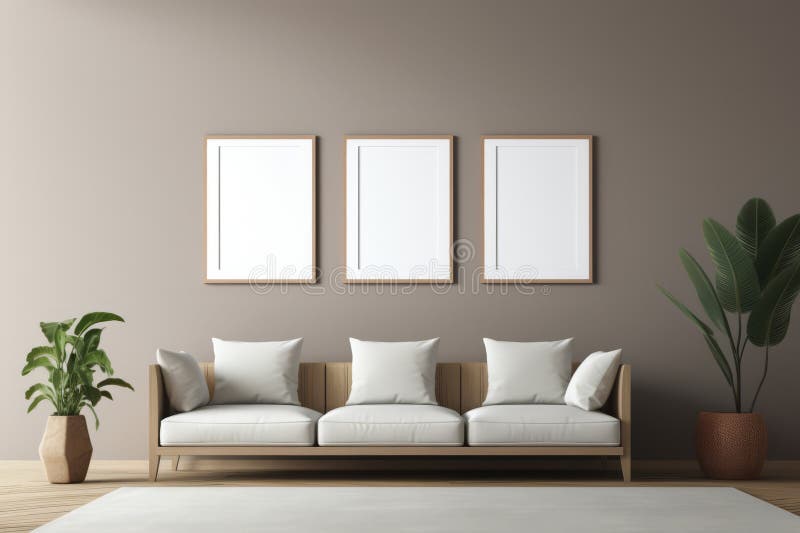 Modern Gallery Wall Frame Template Stock Illustration - Illustration of ...