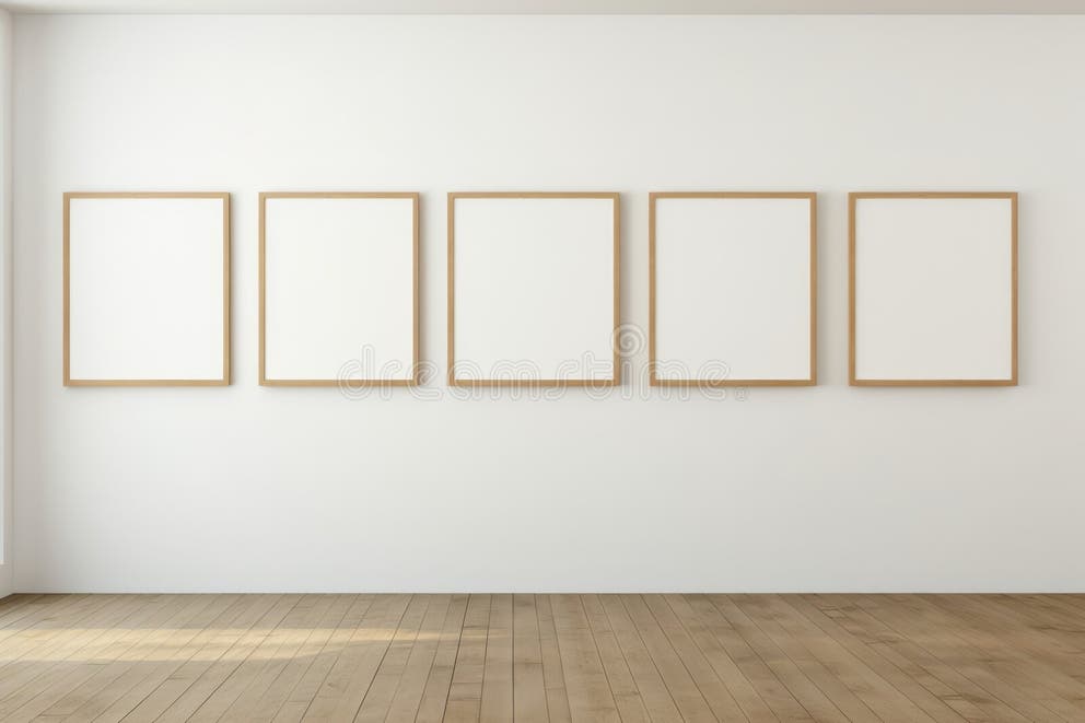 Modern Gallery Wall Frame Template Stock Illustration - Illustration of ...