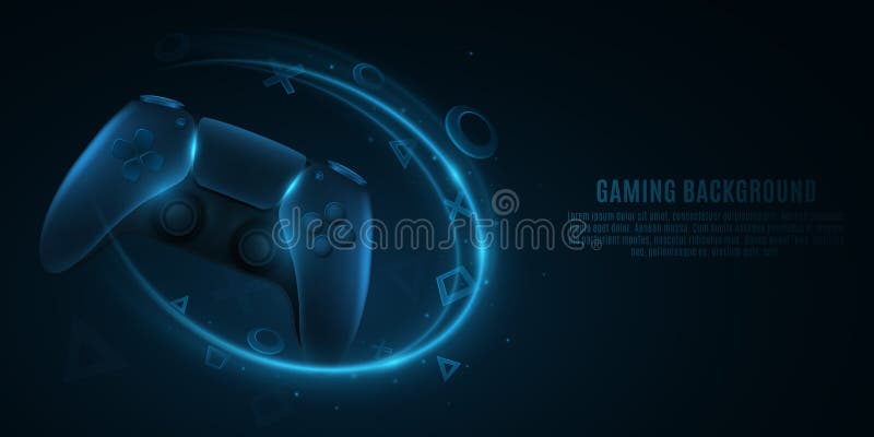 Modern Game Pad for Video Games. 3d Joystick for Game Console. Abstract ...