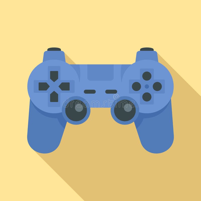 Modern Gamepad Icon, Flat Style Stock Vector - Illustration of digital ...