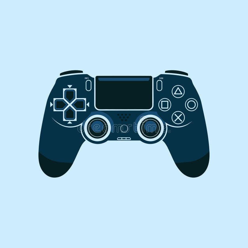 Modern Gaming Controller with Sleek Ergonomic Design Stock Illustration ...