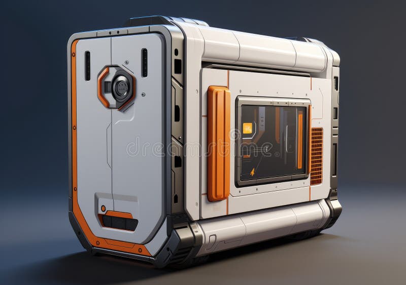 Modern Gaming Pc Case of Space Style, Technology PC Case of Futuristics ...