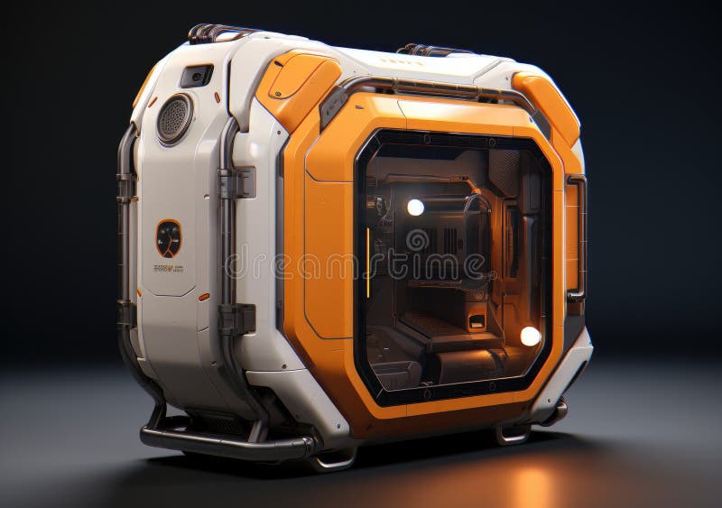Modern Gaming Pc Case of Space Style, Technology PC Case of Futuristics ...