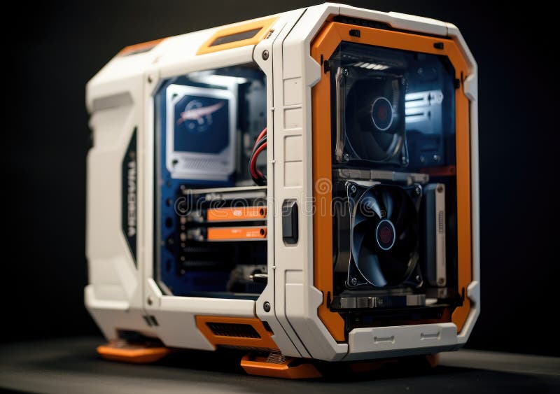 Modern Gaming Pc Case of Space Style, Technology PC Case of Futuristics ...