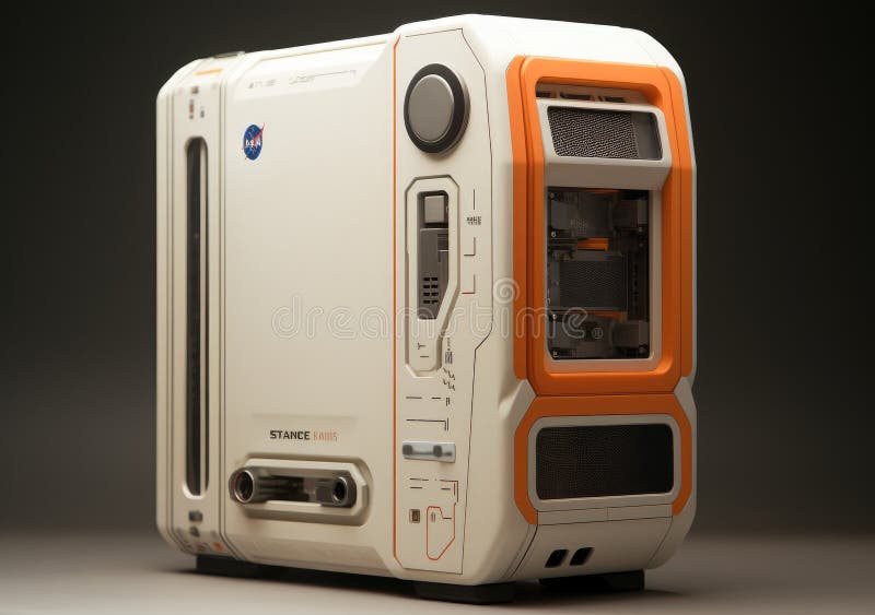 Modern Gaming Pc Case of Space Style, Technology PC Case of Futuristics ...