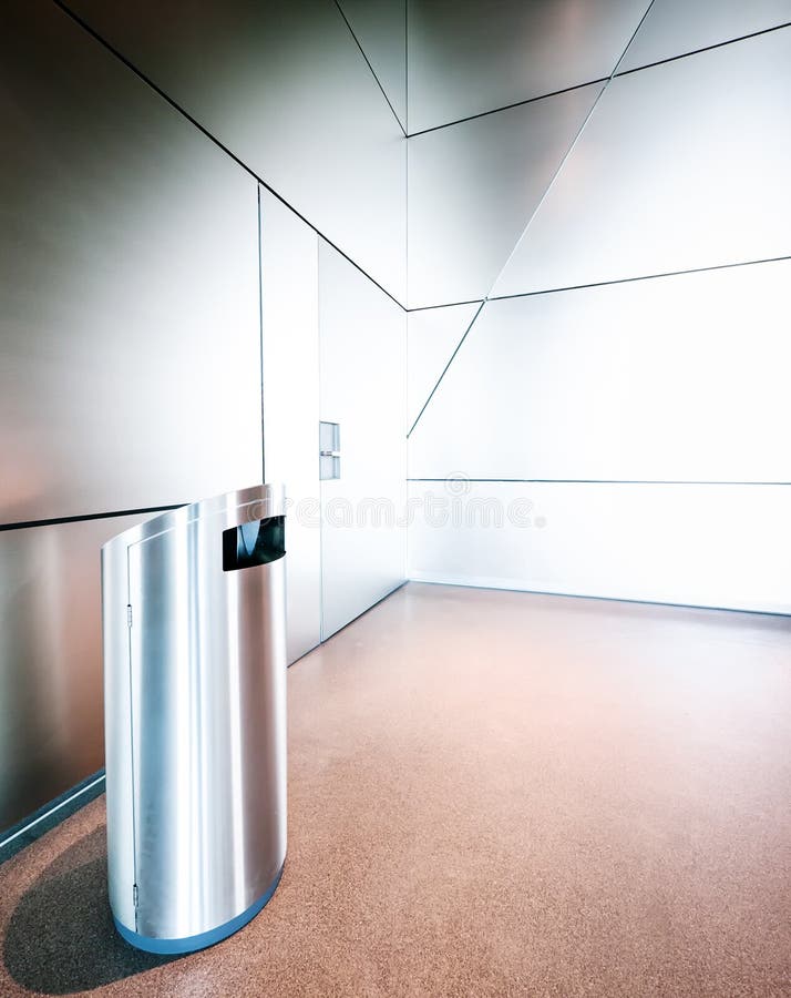 Modern garbage bin stock image. Image of futuristic, floor - 28375957