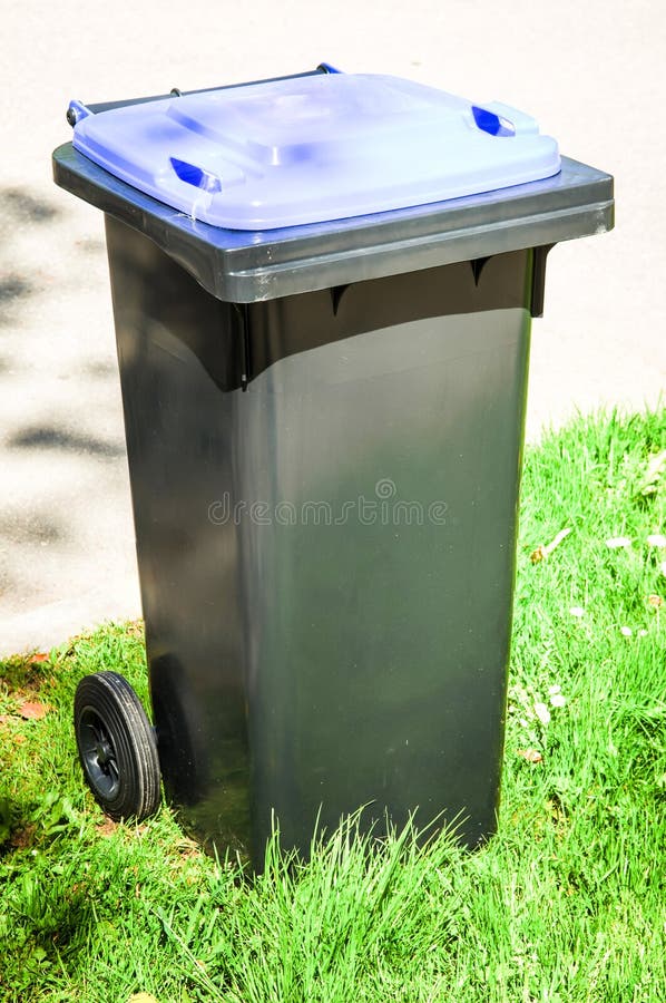 Modern garbage bin stock photo. Image of plastic, garbage - 28460182