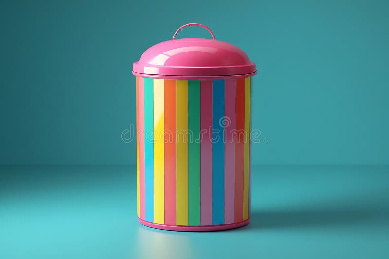 Modern Garbage Can Design Templates Simple and Clean Illustrations ...