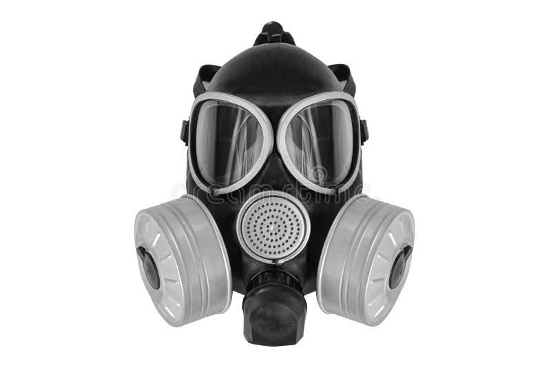 Modern Gas Mask on a White Background Stock Photo - Image of isolated ...