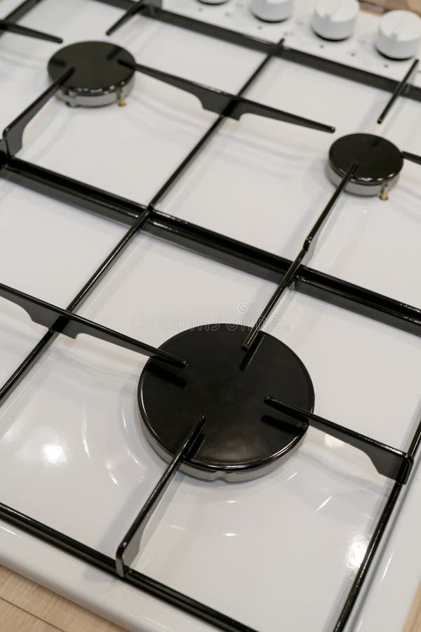 Modern Gas Stove for Cooking in the Kitchen Stock Photo - Image of ...