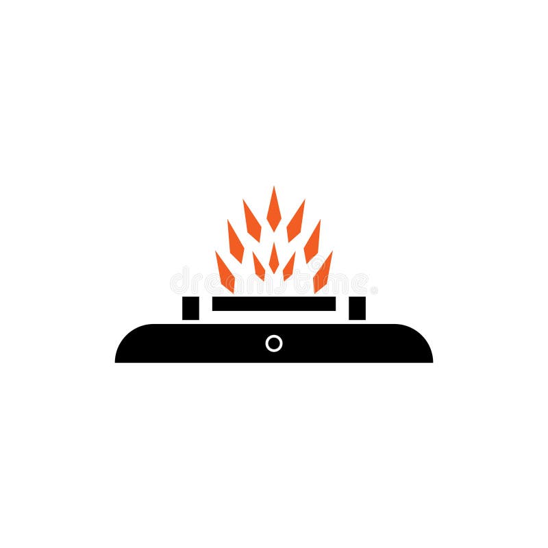 Modern gas stove logo stock vector. Illustration of cooker - 330438468