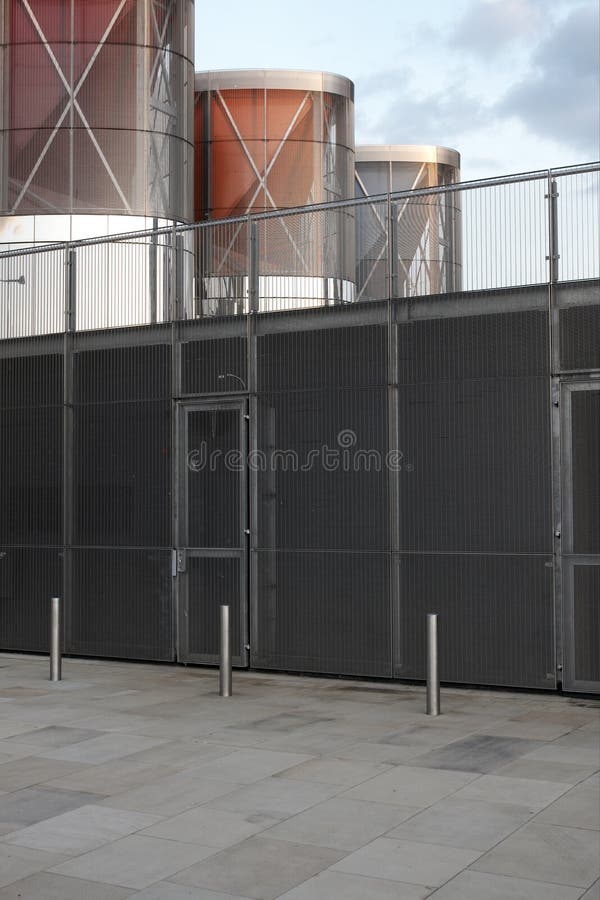 Modern gate stock image. Image of metal, stability, protection - 14279215