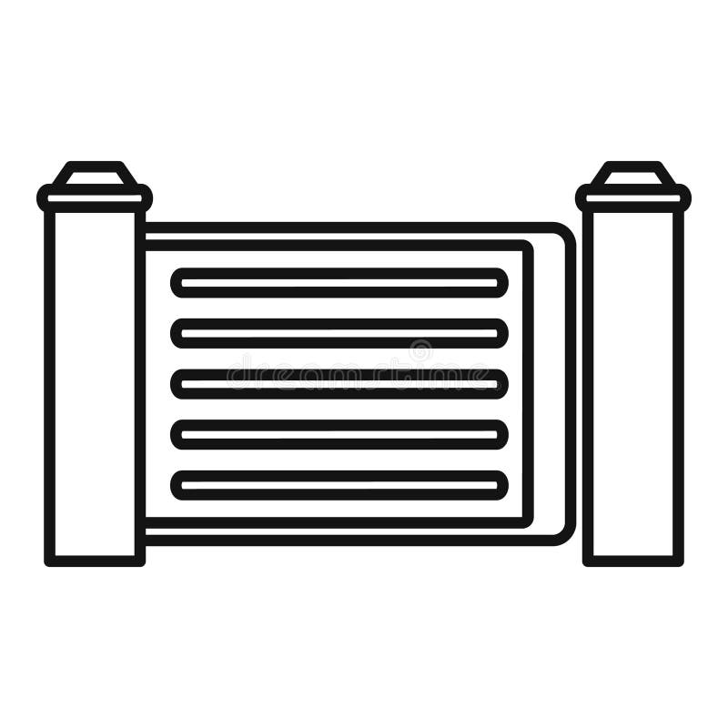 Modern Gate Design Ensuring Privacy and Security Stock Vector ...