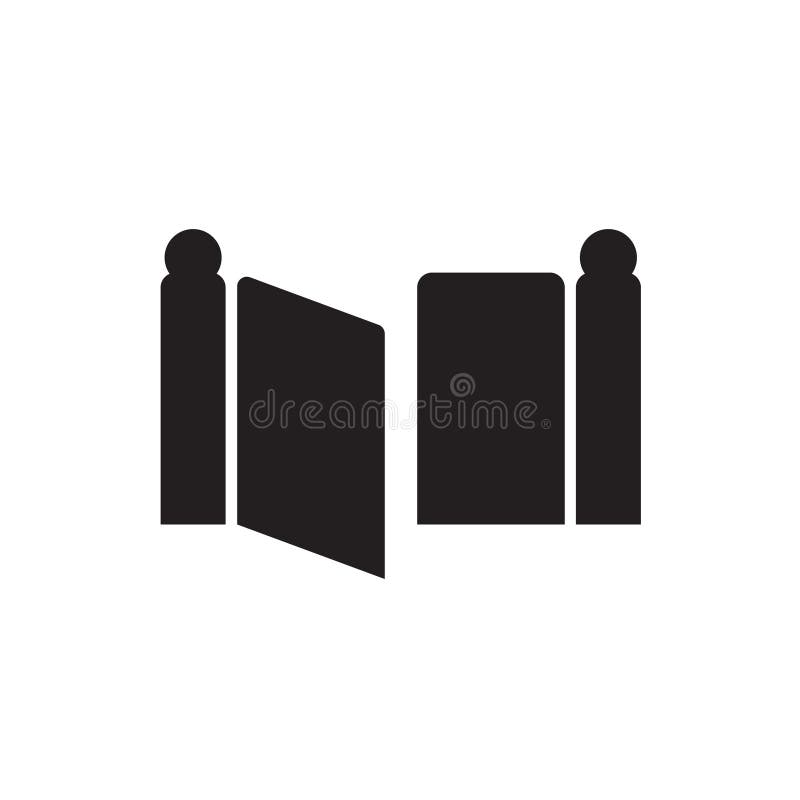 Modern gate icon stock vector. Illustration of gate - 145770347