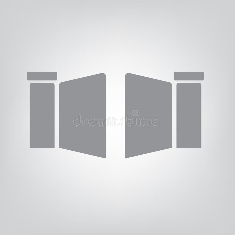 Modern gate icon stock vector. Illustration of fence - 145770354