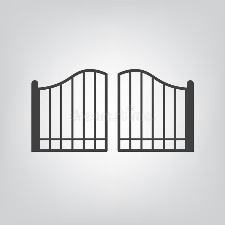 Metal Gate Outline Stock Illustrations – 3,348 Metal Gate Outline Stock ...
