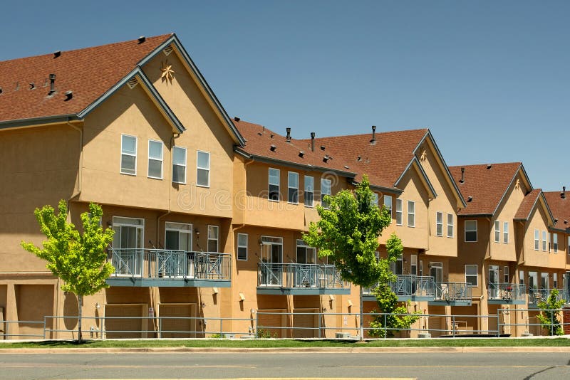 Modern Generic Condominium Housing Stock Photo - Image of ownership ...