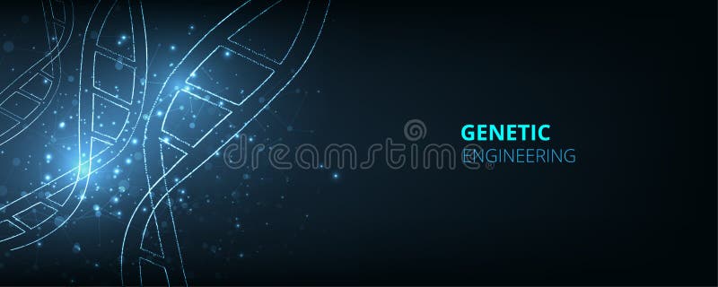 Modern Genetics Background. Stock Vector - Illustration of light ...