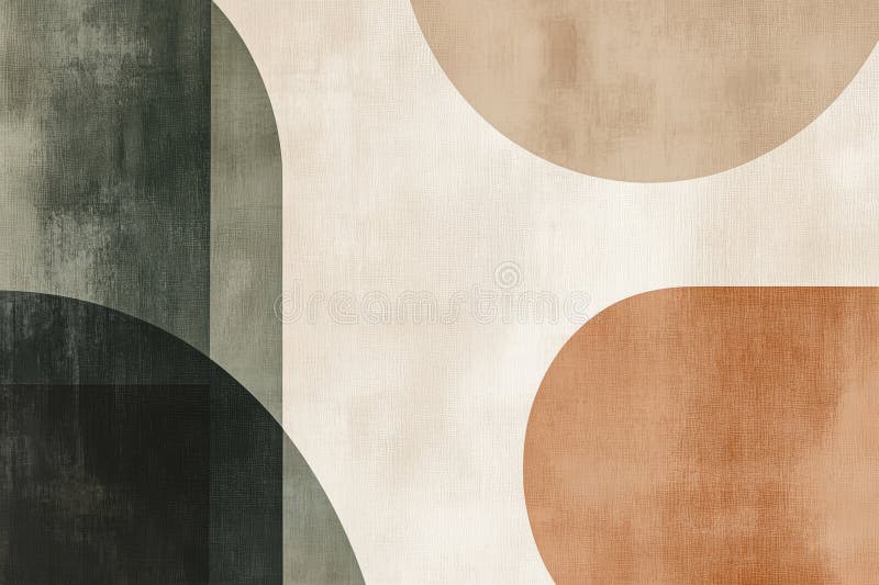 Modern Geometric Abstract Art Featuring a Beautifully Textured ...