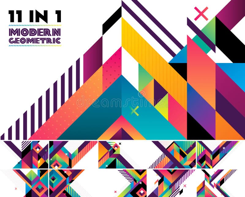 Modern Geometric Abstract Background Stock Vector - Illustration of ...