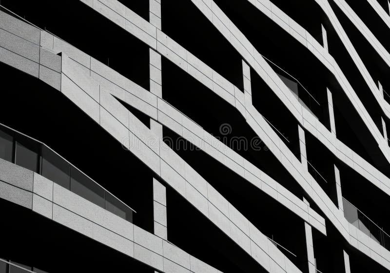 Modern Geometric Architecture with Abstract Concrete Facade Design in ...