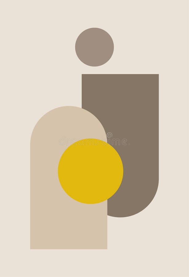 Modern Geometric Background. Boho Style. Geometric Shapes with Texture ...