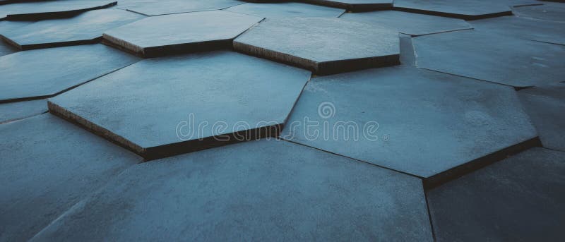 Modern Geometric Background with Grey Hexagonal Tiles and Subtle ...